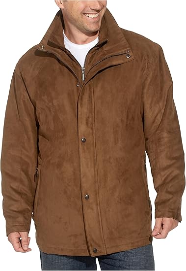 Weatherproof Men's Microsuede Jacket, Mocha, Medium at Amazon Men’s ...