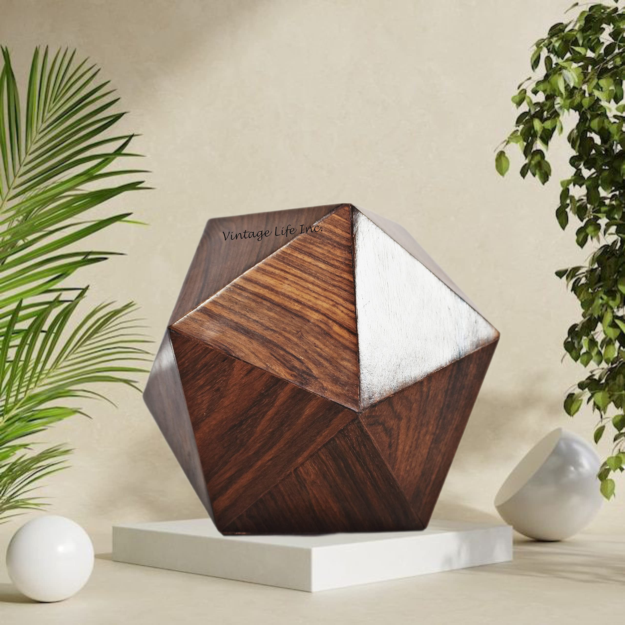 DnU Avenue Rosewood Cremation Urn for Human Ashes Handmade Decorative ...