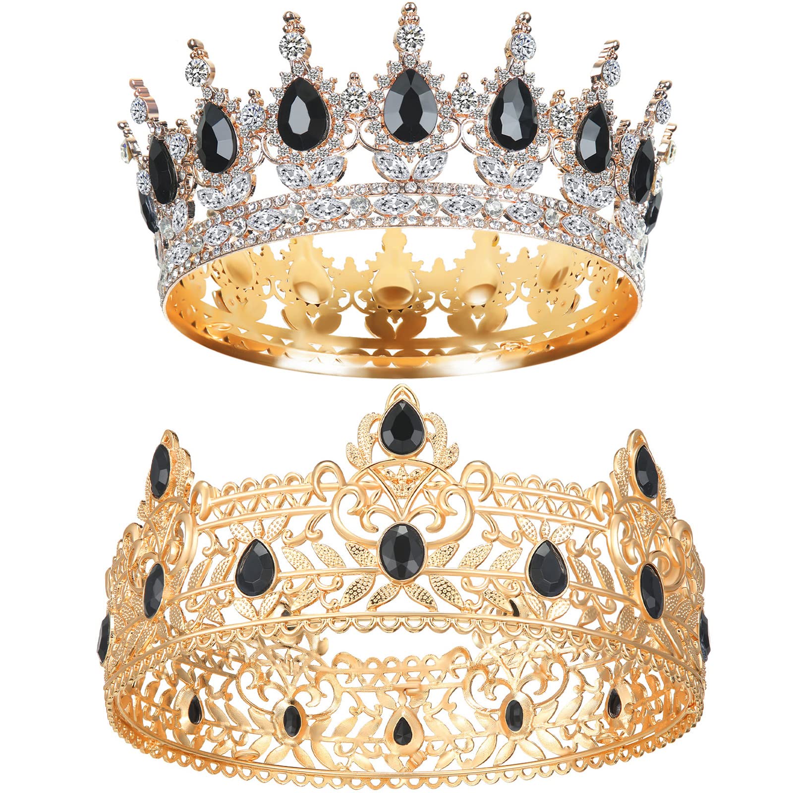 Mua Mtlee 2 Pcs Prom King and Queen Crowns King Crowns for Men Royal ...