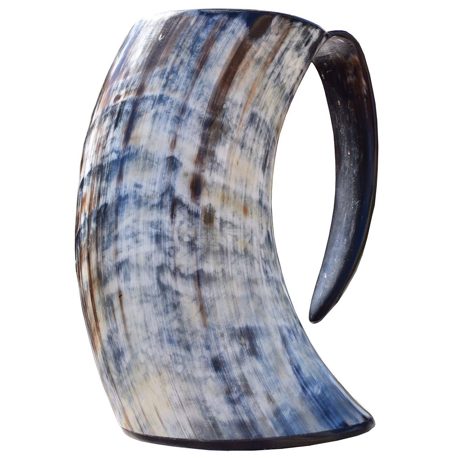 HornBrew Viking Cup Drinking Horn Tankard - Made with 100% Real Ox Horn ...