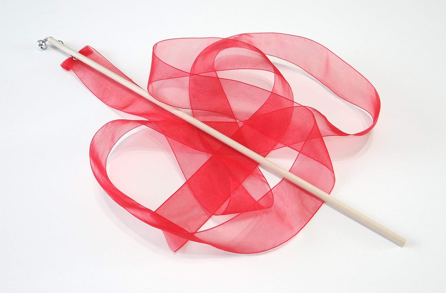 Amazon.com: 6' Red Ribbon Wand with additional 6' ribbon of choice ...