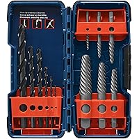 BOSCH BSPE6D Juego de 12 piezas de extractor de tornillos de flauta en ...
