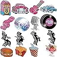 Amazon.com: 48 Pcs 50s Decorating Cutouts Rock and Roll 1950s Party ...