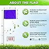 Purple Marking Flags 1000 Pack - 4x5x15 Inch Purple Flags for Outside - Markers For Lawn ...
