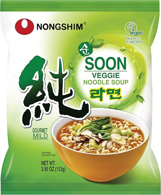 Nongshim Soon Noodle Soup, Veggie, 3.95 Ounce (Pack of 10): Amazon.ca ...