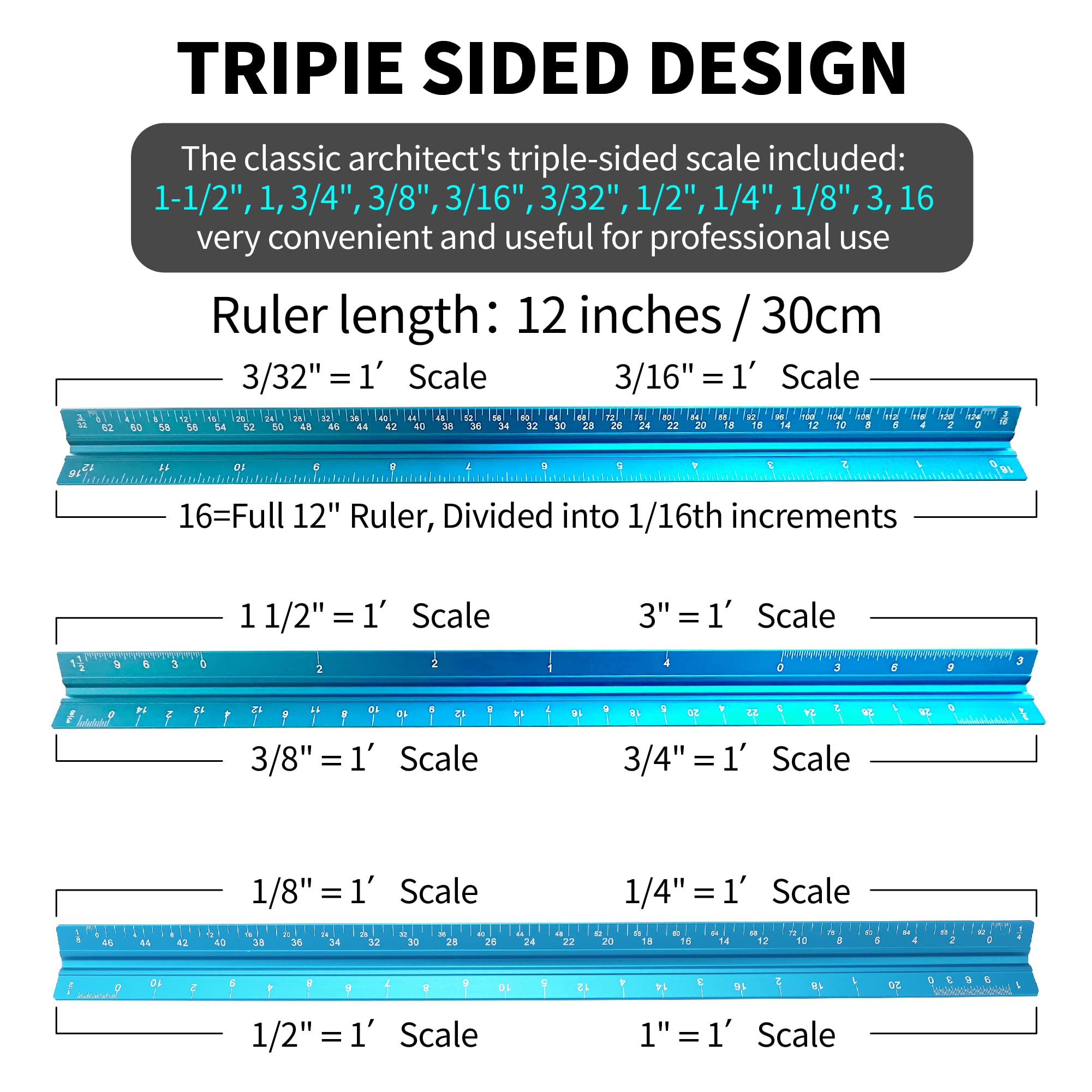 Mua Rena Chris Architectural Scale Ruler, 12