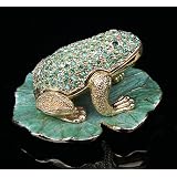 Amazon.com: Gorgeous Miniature Frog Jewelled Trinket Box Jewelry Box ...