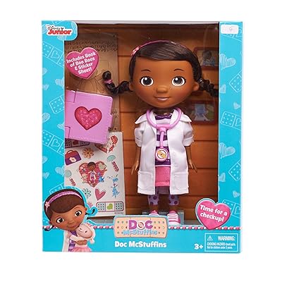 Buy Just Play Disney Doc McStuffins Physician Doc Doll with Big Book ...