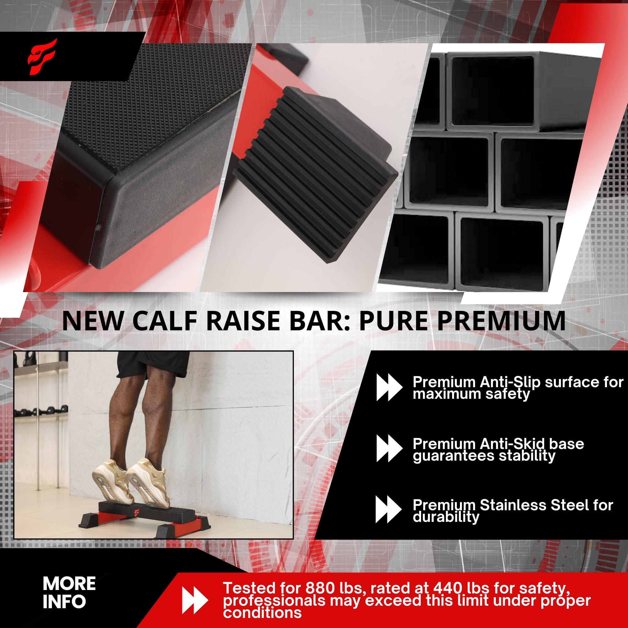 Mua Calf Raise Block & Bar - Steel Calf Raise Machine for Muscle ...