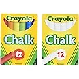 Amazon.com: Crayola Non-Toxic White Chalk(12 ct box)and Colored Chalk ...