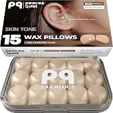 Amazon.com: Peace&Quiet Wax Ear Plugs for Sleeping, Swimming - 50 Noise ...