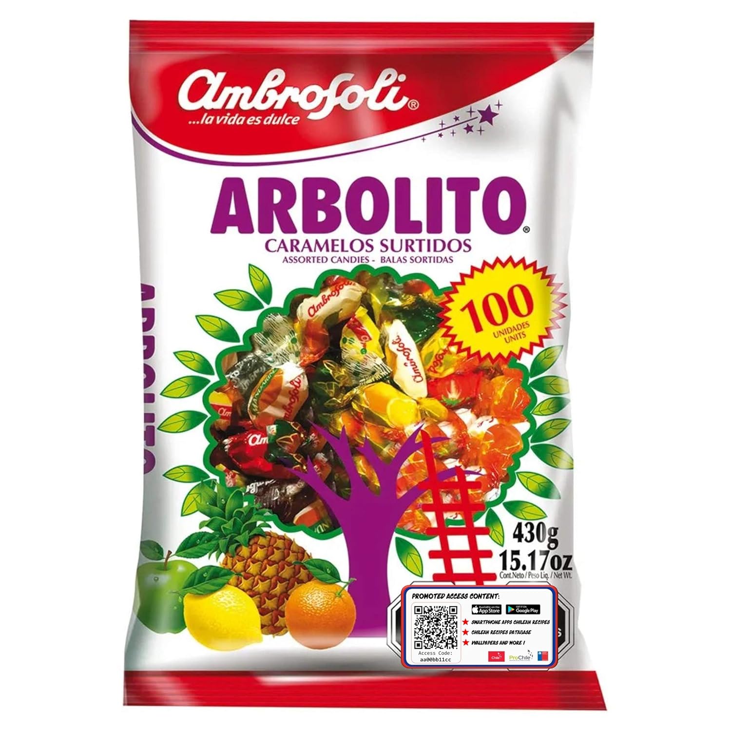 Amazon.com : Dulces Arbolito Ambrosoli. Traditional Chilean Assorted ...