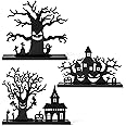 Amazon.com: WATINC Halloween Wooden Centerpiece Decoration - 3Pcs ...