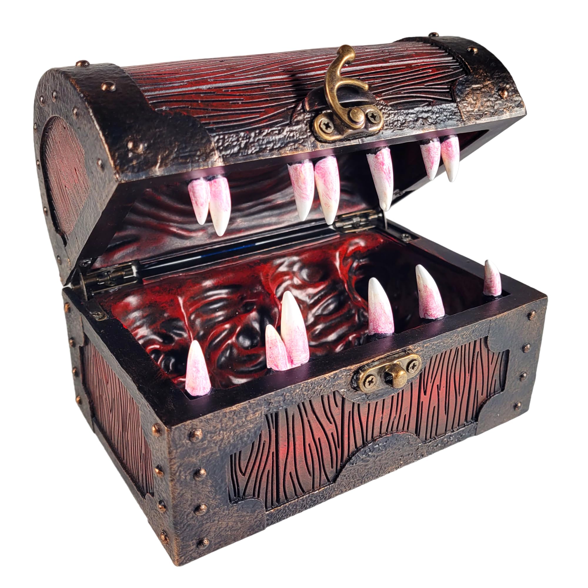Forged Dice Co. Mimic Chest Dice Storage Box - Holds up to 35 DND Dice ...