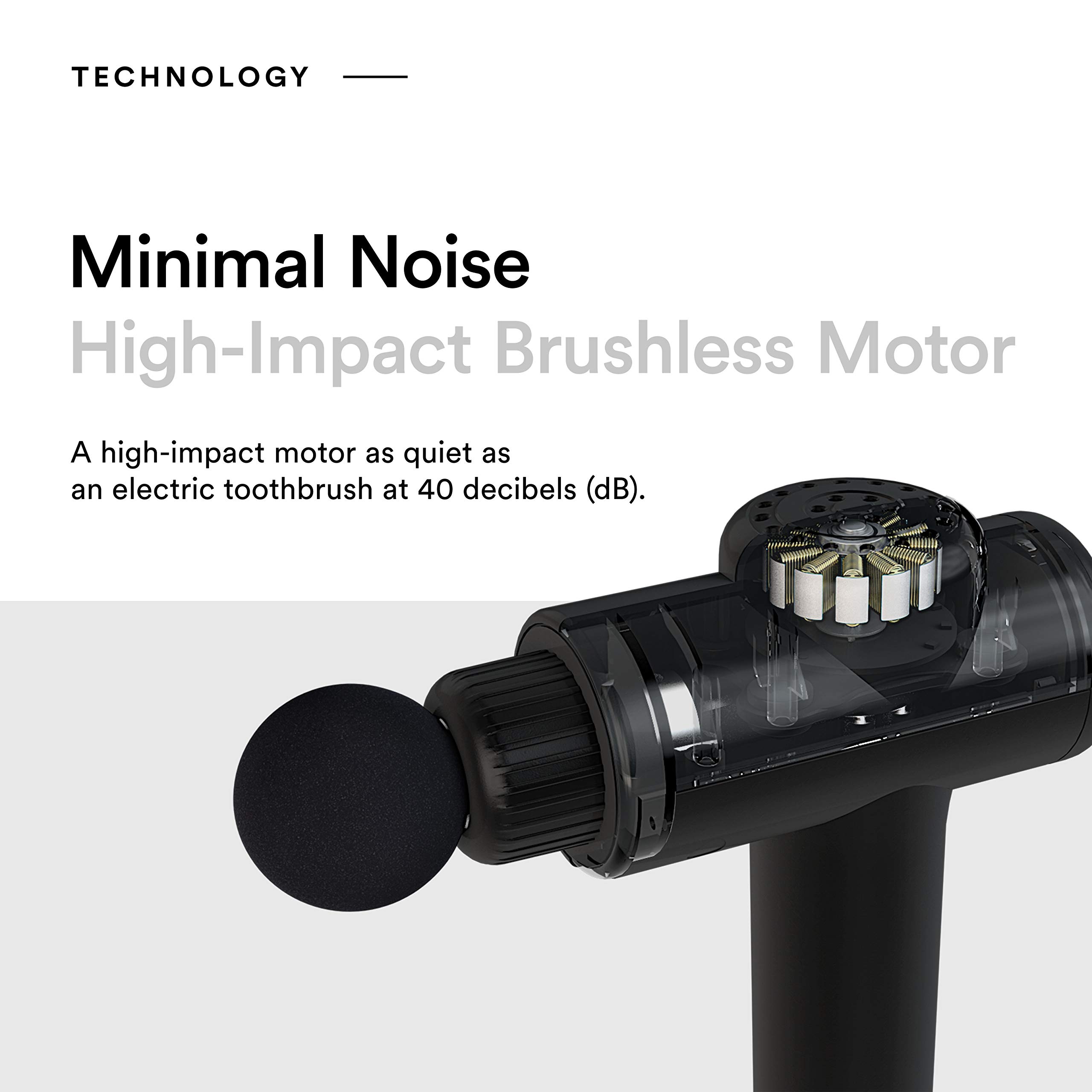 Deep Tissue Massage Gun - Flyby F1Pro - Quiet Handheld Percussion ...