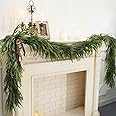 Amazon.com: N&T NIETING 9FT Artificial Norfolk Pine Garlands, Real Touch Pine Garland, Faux ...