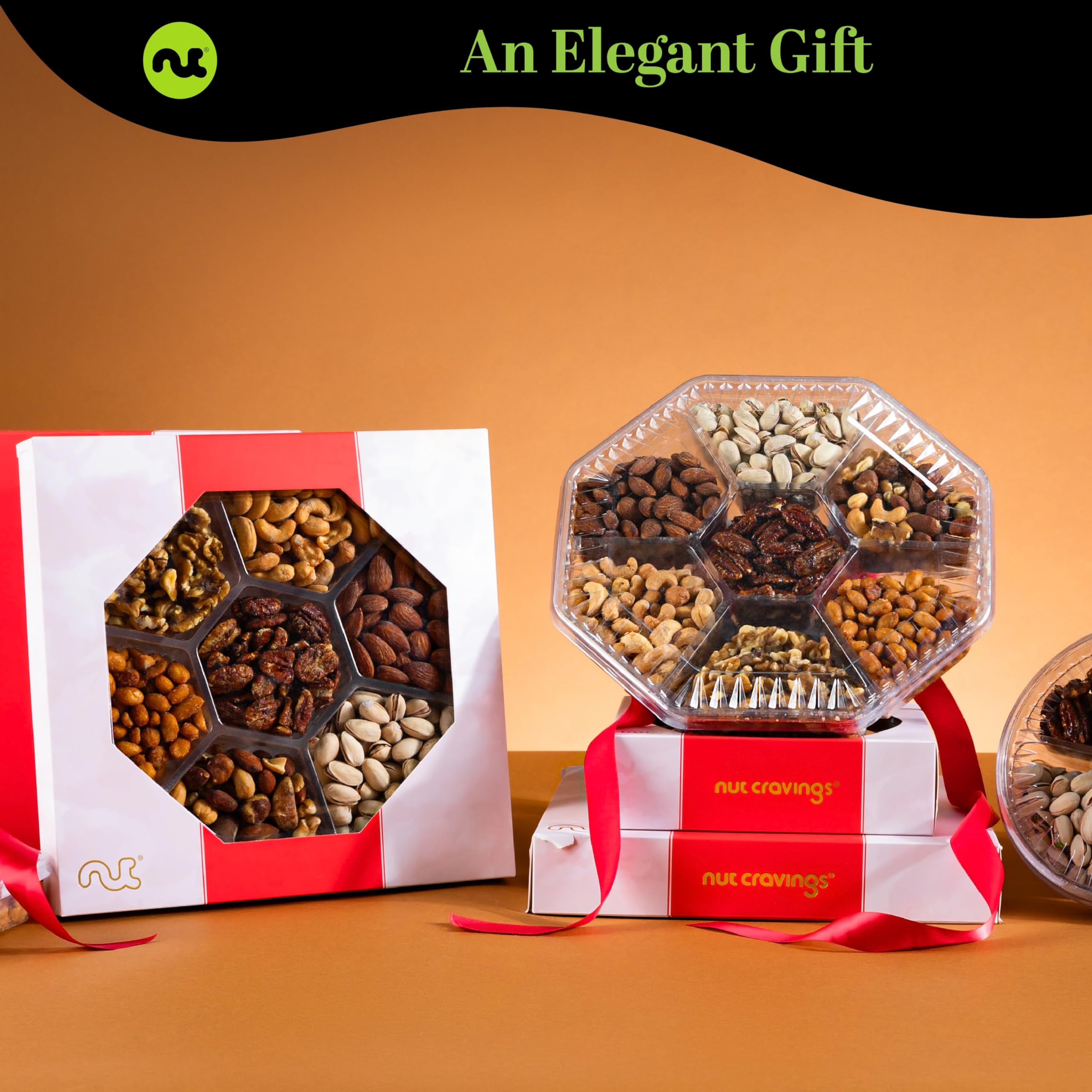 Mua NUT CRAVINGS - Thanksgiving Mixed Nuts Gift Basket in Red Gold Box ...