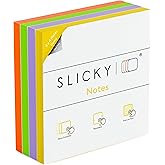 Amazon.com : SlickyNotes Glue Free Static Cling Sticky Notes - Reusable ...