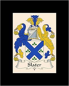 Amazon.com - Carpe Diem Designs Slater Coat of Arms/Slater Family Crest ...