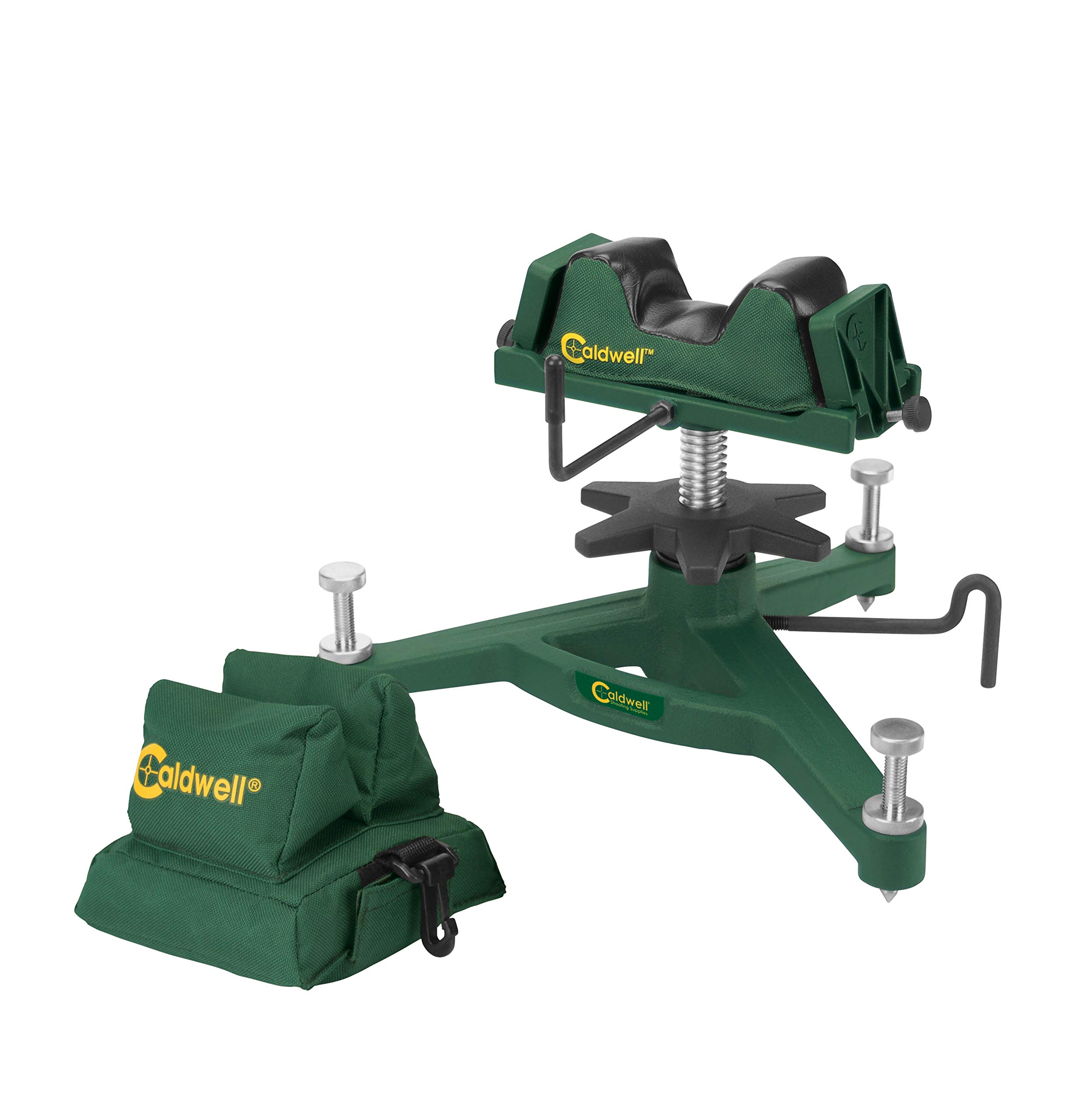 Caldwell The Rock Deluxe Front Rest Combo Adjustable Ambidextrous Rifle ...