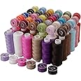 Amazon.com: 72Pcs 36 Colors Prewound Bobbins,36 Colors 400 Yards per ...