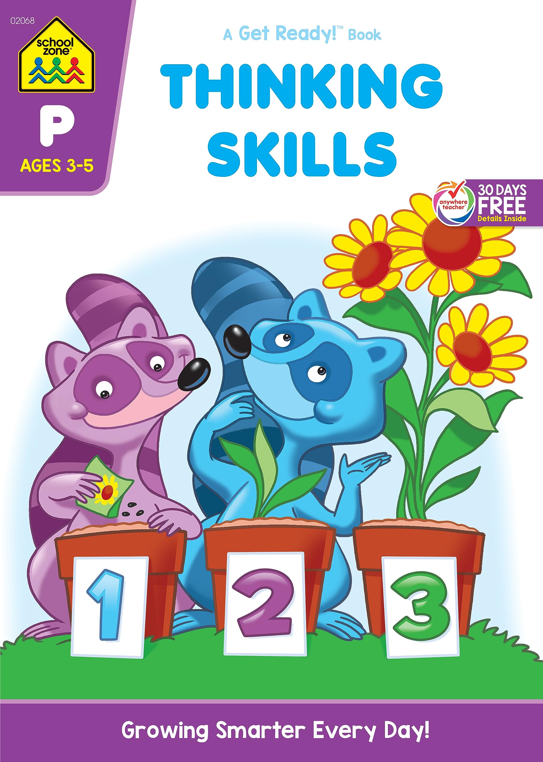 Mua School Zone - Thinking Skills Workbook - 32 Pages, Ages 3 to 5 ...