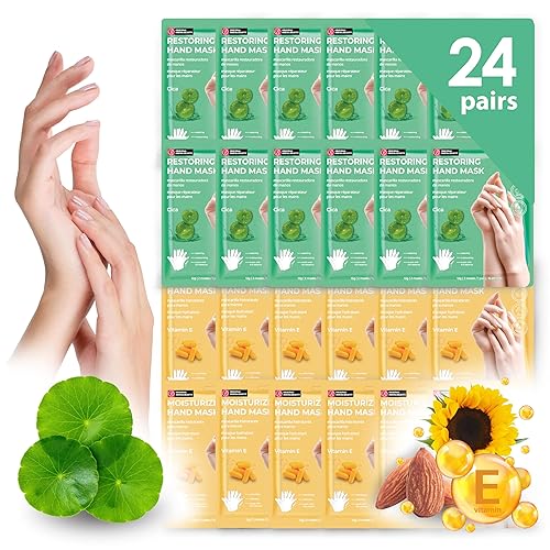 Original Derma Beauty Hand Mask 24 Pairs Restoring Cica + Moisturizing ...