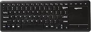 Amazon.com: Amazon Basics Wireless Keyboard with Touchpad for Smart TV ...
