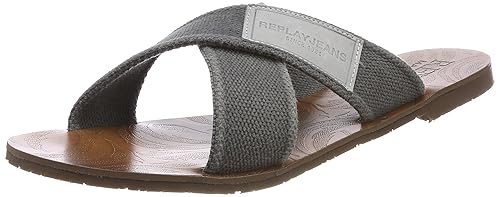 Replay Mens Mans Flip Flop, Gray (Gray / 28), 41 EU: Amazon.co.uk ...