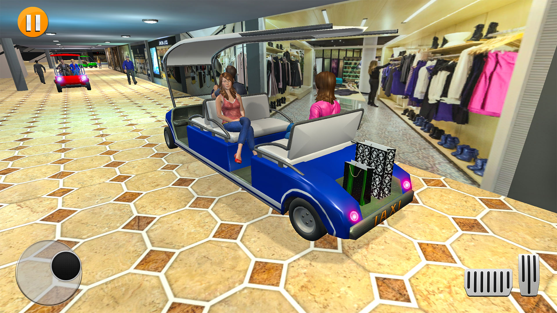 Modern Shopping Mall NY Smart Radio Taxi Car Driving Simulator ...