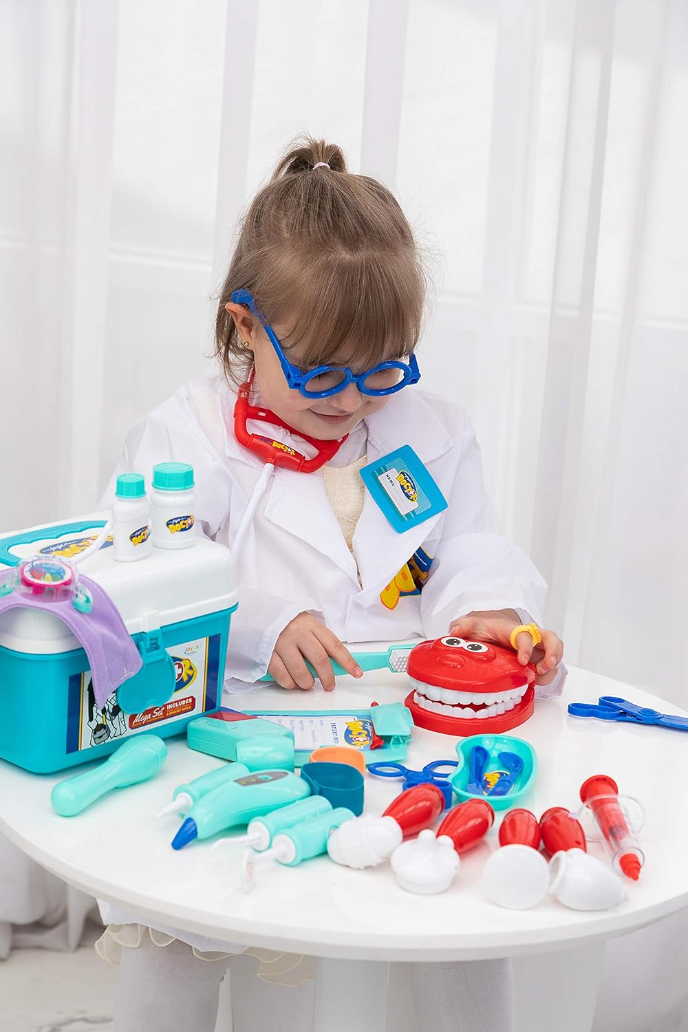 JOYIN 31Pcs Kids Doctor Playset, Pretend Doctor Kit with Electronic ...
