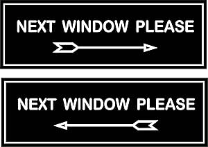 Amazon.com : Next Window Please Sign, Next Window Sign, Window Sign ...