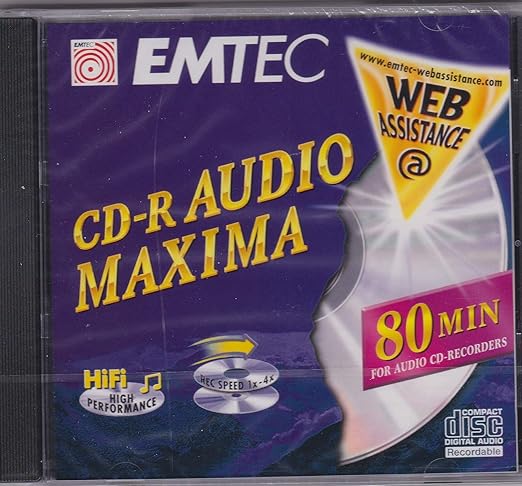 Emtec CD-R 80 Maxima: Amazon.co.uk: Computers & Accessories