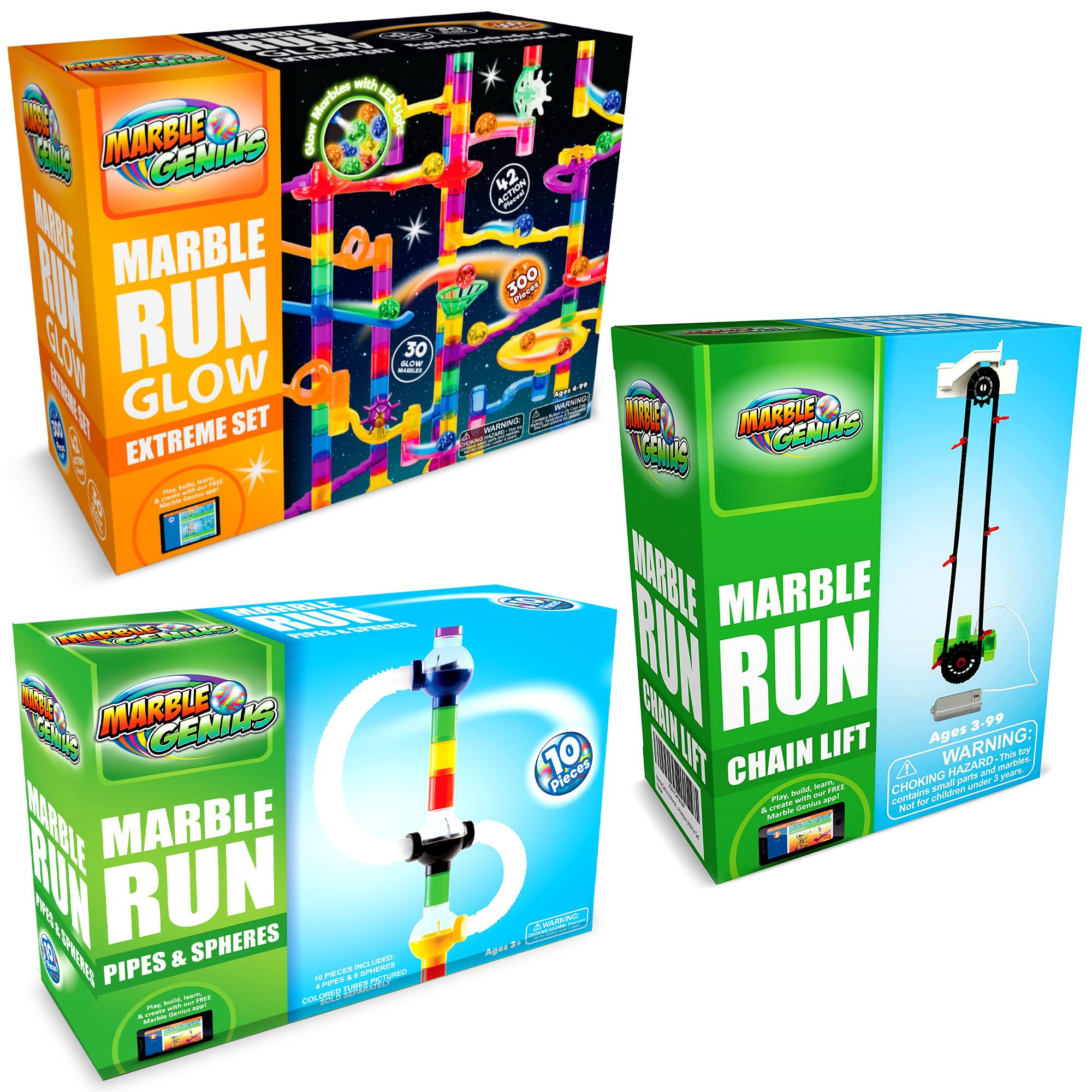 Mua Marble Genius Bundle: Glow Extreme Set (300 Pieces), Automatic ...