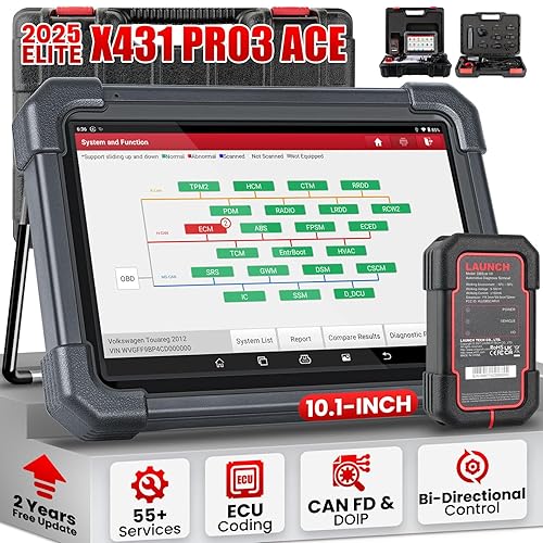 LAUNCH X431 PRO3 ACE 2026 Upgraded Bidirectional Scan Tool, DBSCar VII ...