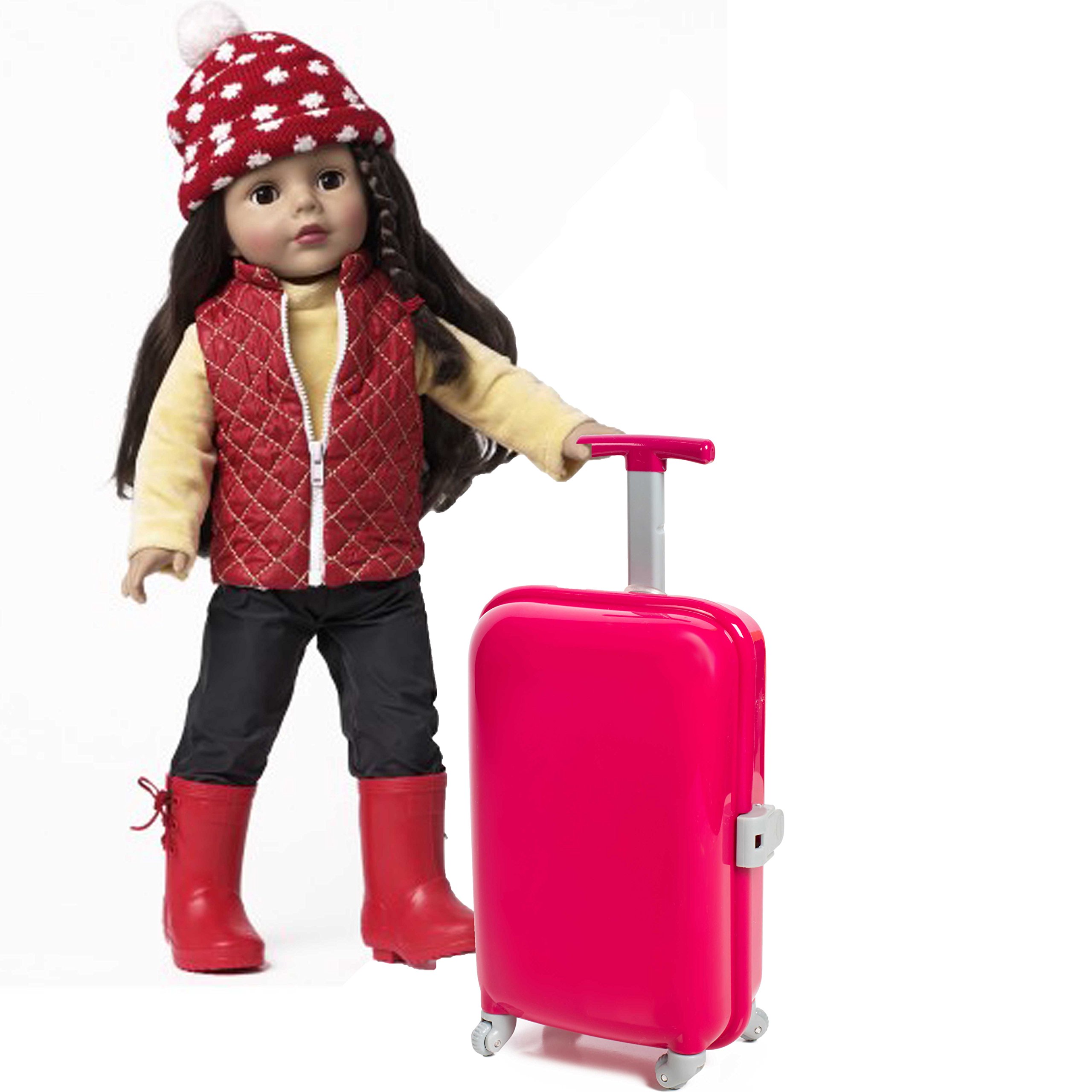 18 inch Doll Travel set including Carry on Luggage with Ticket Passport ...