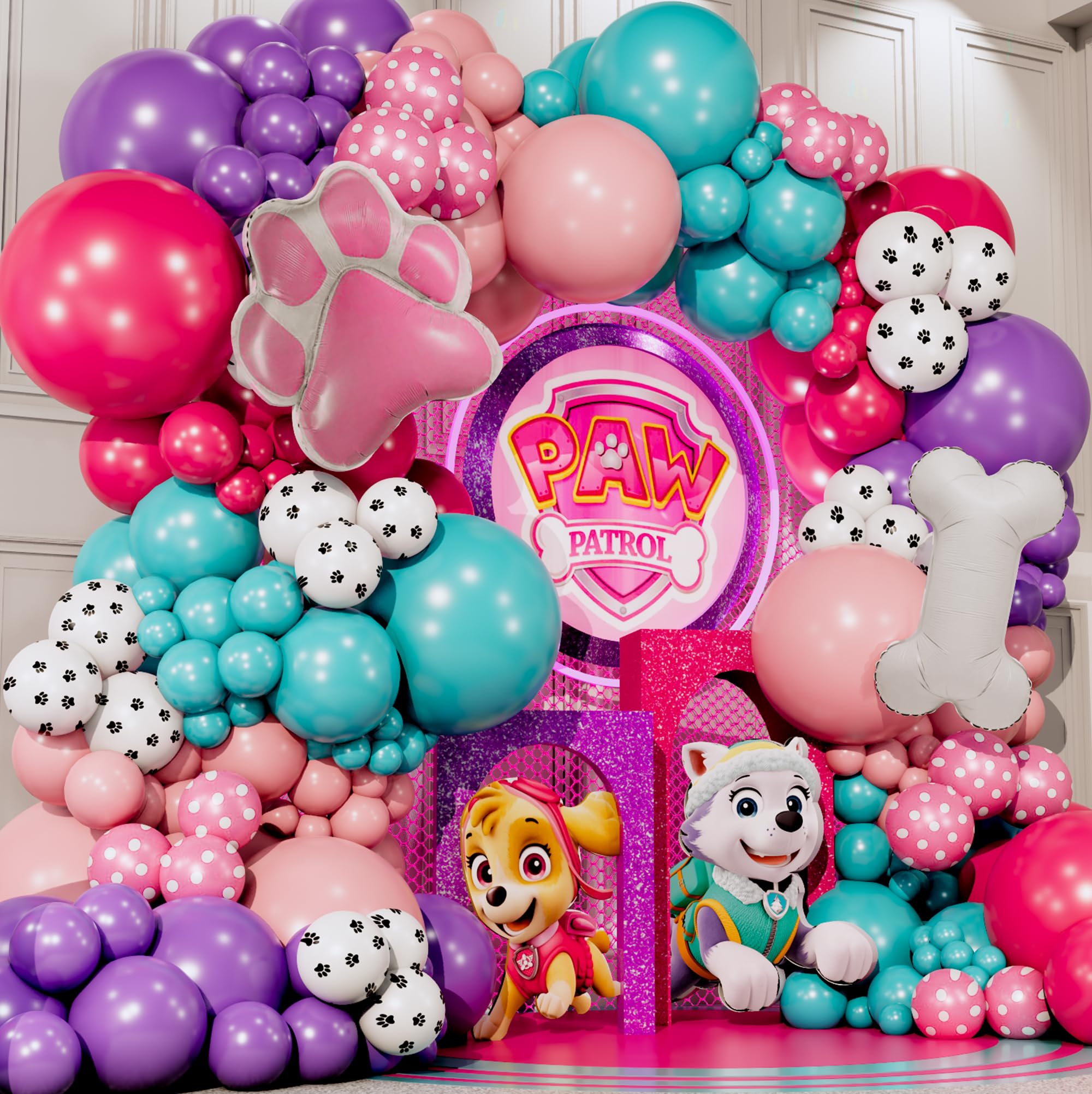 Mua ALL-IN-1 Paw Balloon Garland Arch Kit with BONUS Bone & Paw Print ...