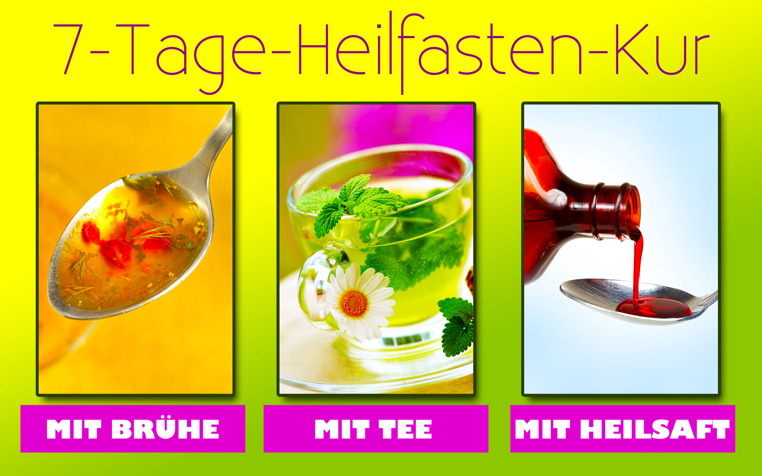 Heilfasten: 7-Tage-Fasten-Kur - Entsäuern, entgiften, entschlacken ...