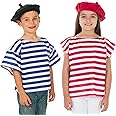 Amazon.com: Charlie Crow French T-Shirt and Beret Costume for Kids one ...