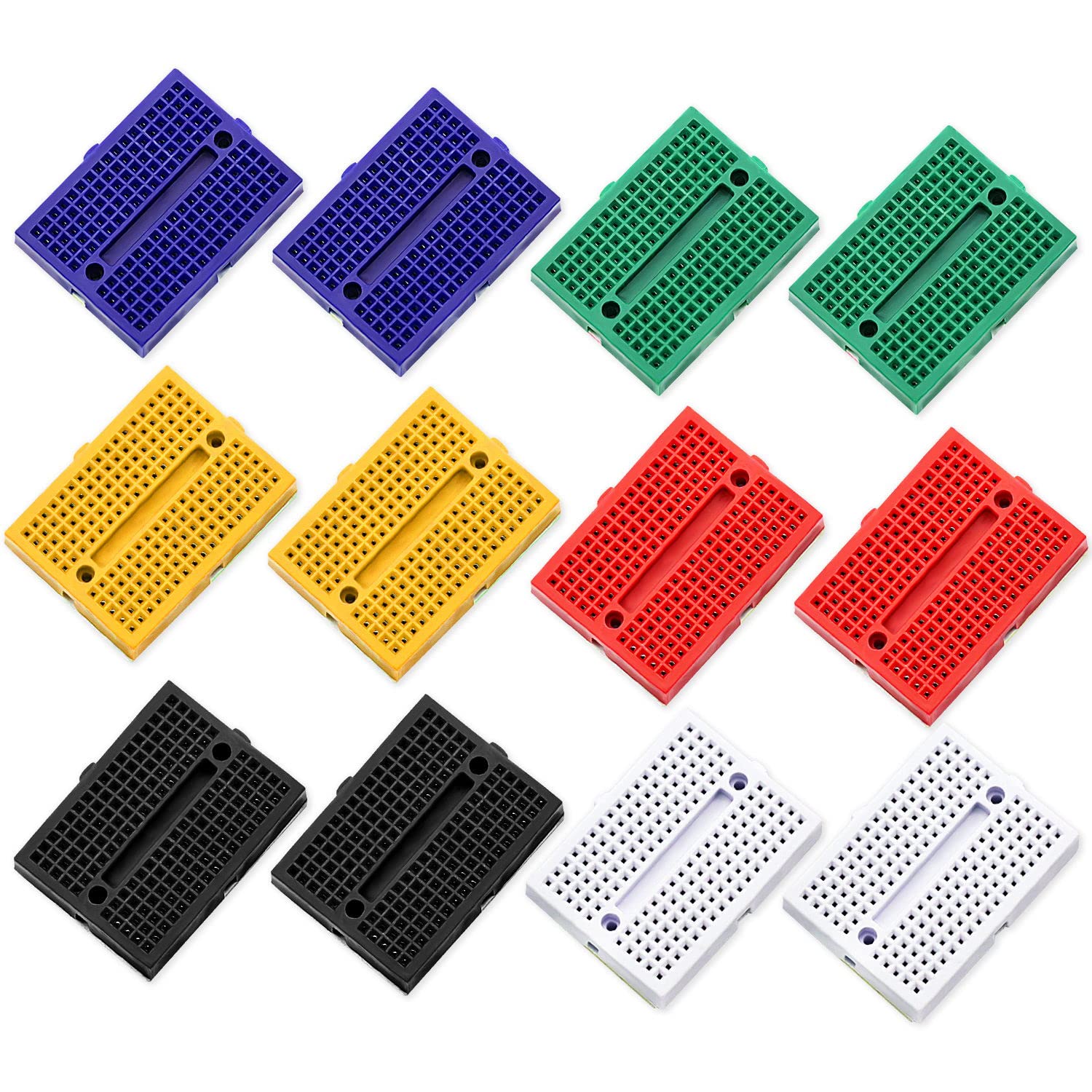 Mua 170 Point Mini Breadboard Kit，12Pack Small Tiny Breadboard with ...