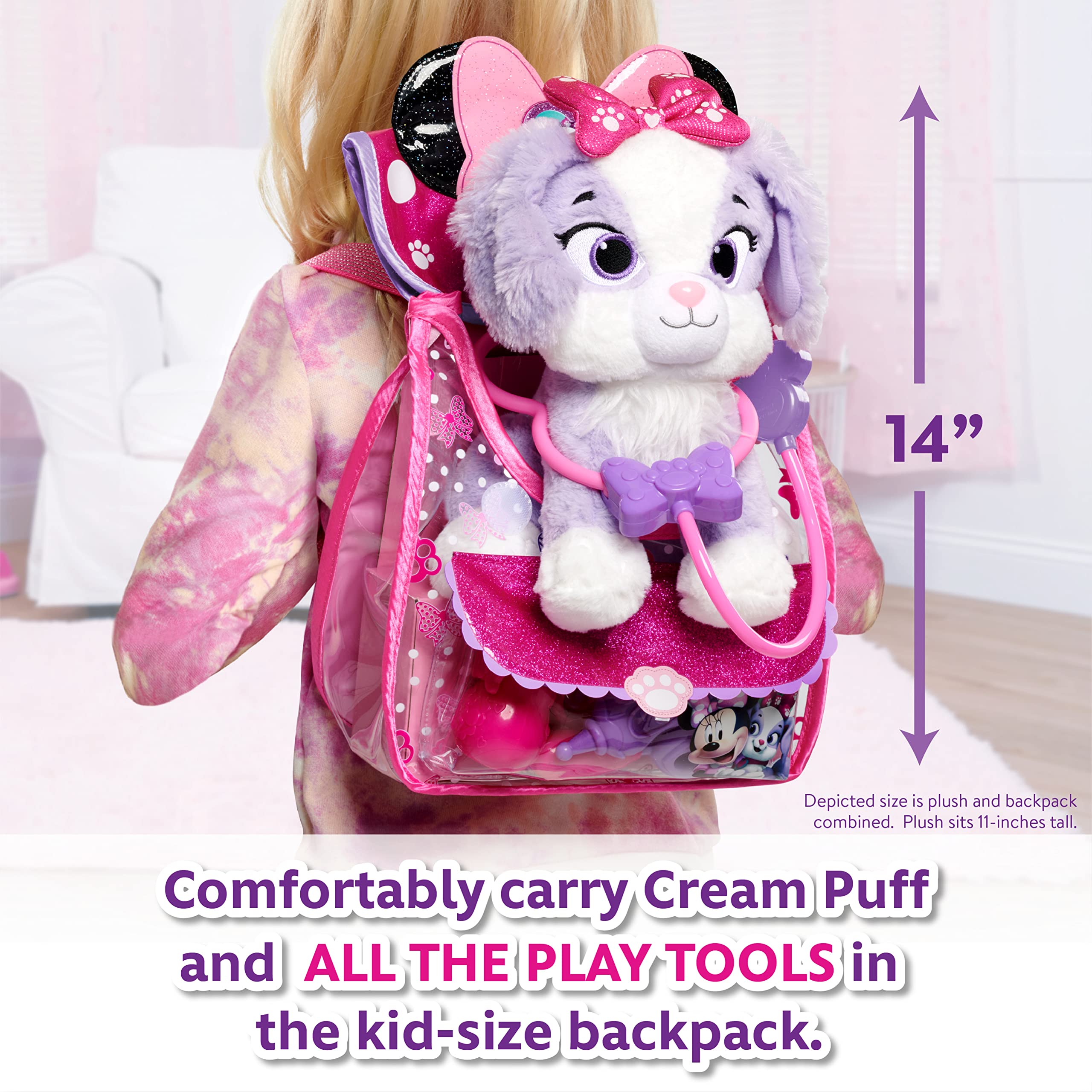 Mua Just Play Disney Junior Minnie Mouse On-the-Go Pet Vet Backpack Set ...