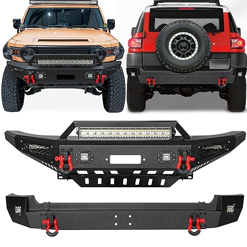 Front and Rear Bumper Compatible with 2007 2008 2009 2010 2011 2012 ...