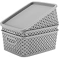 Amazon.com: MaxGear Organization and Storage, Plastic Storage Bins ...
