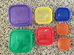 Amazon.com: Meal Prep Haven 7 Piece Multi-Colored, Color Coded Portion ...