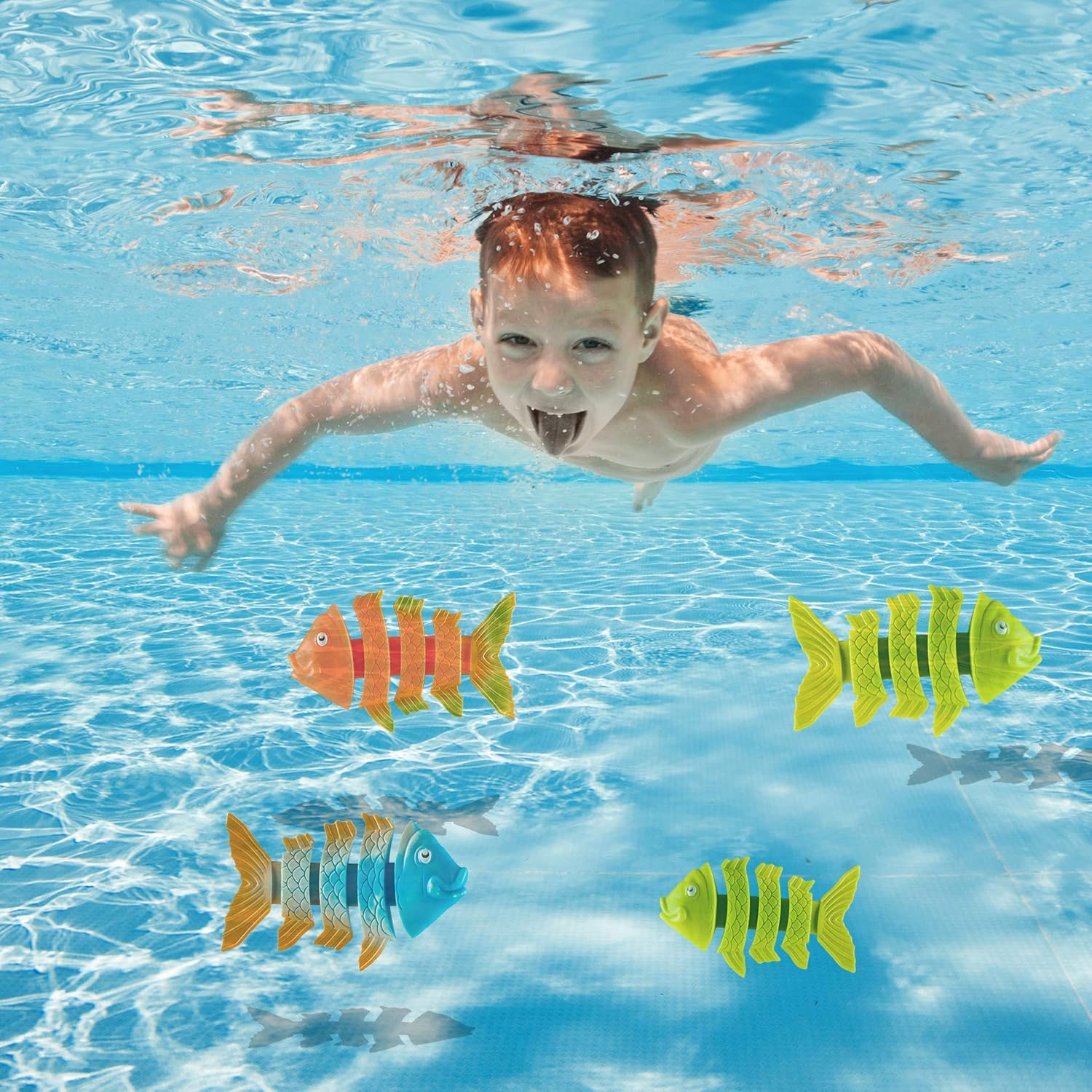 Prextex 24 Piece Diving Toy Set Summer Fun Underwater Sinking Swimming ...
