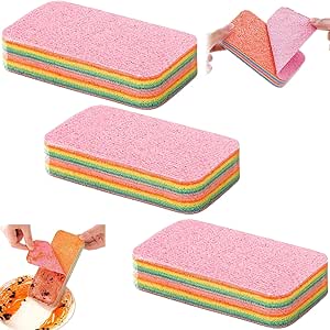 Kitchen Cleaning Sponges,12 Layer Microfiber Magic Sponge,3PCS Washing ...