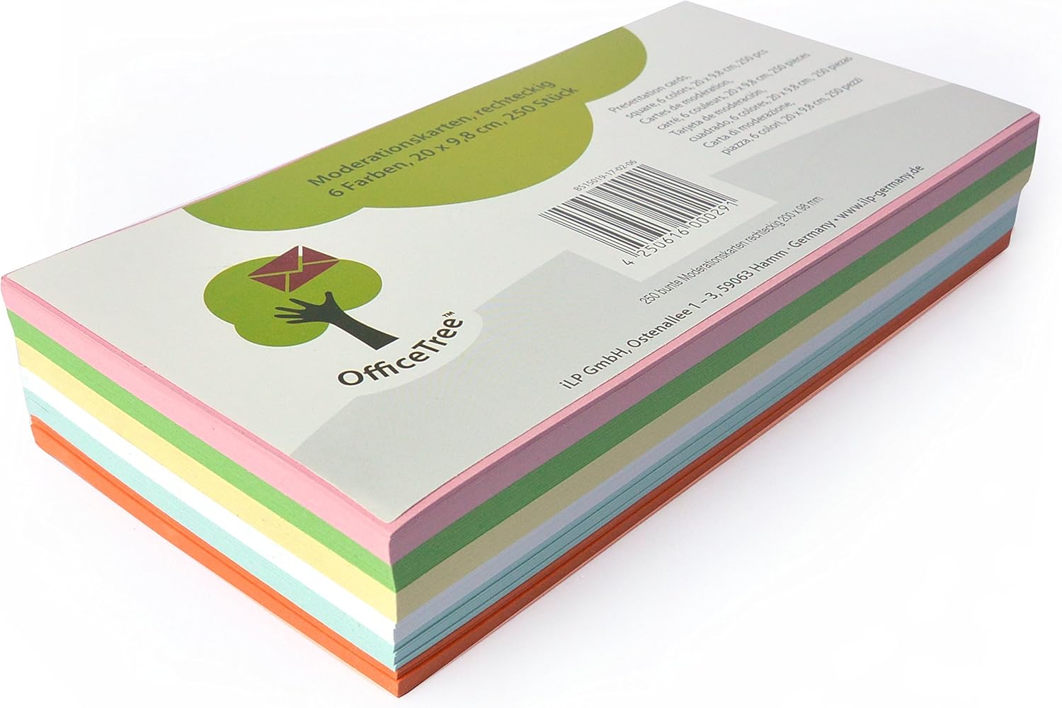 OfficeTree moderation cards rectangular 20×9.8 cm – 130 g/sqm 250 pcs ...