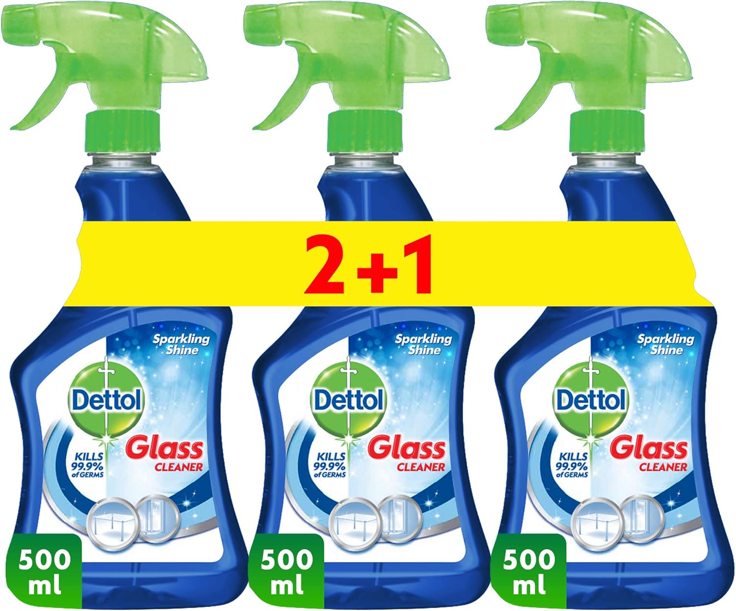 Dettol Glass Cleaner 500ml 2+1 Free: Buy Online at Best Price in UAE ...