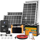 Amazon.com : ECO-WORTHY 1000W 4KWH Solar Wind Power Kit: 400W Wind Turbine + 6pcs 100W Solar ...