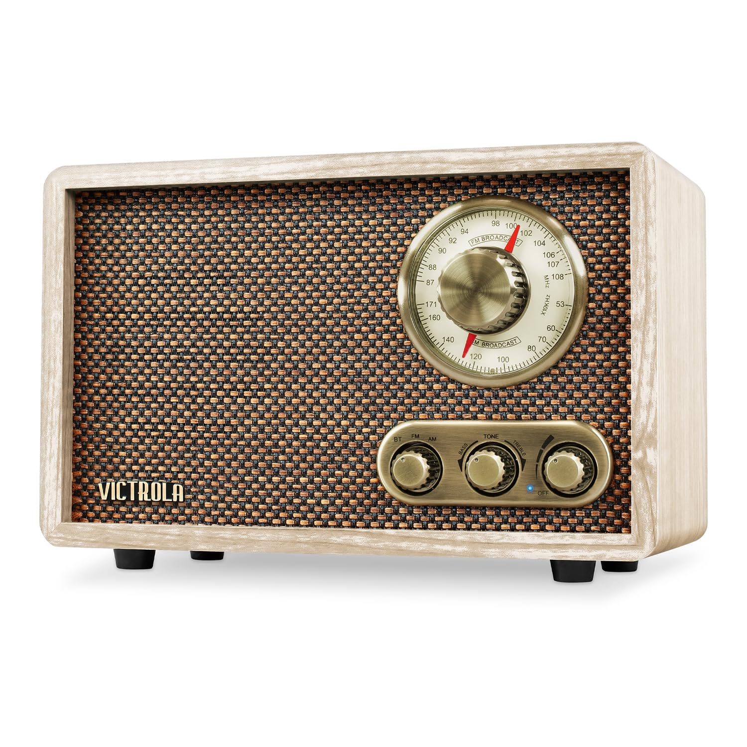 Victrola Retro Wood Bluetooth Radio with Built-in Speakers, Elegant ...